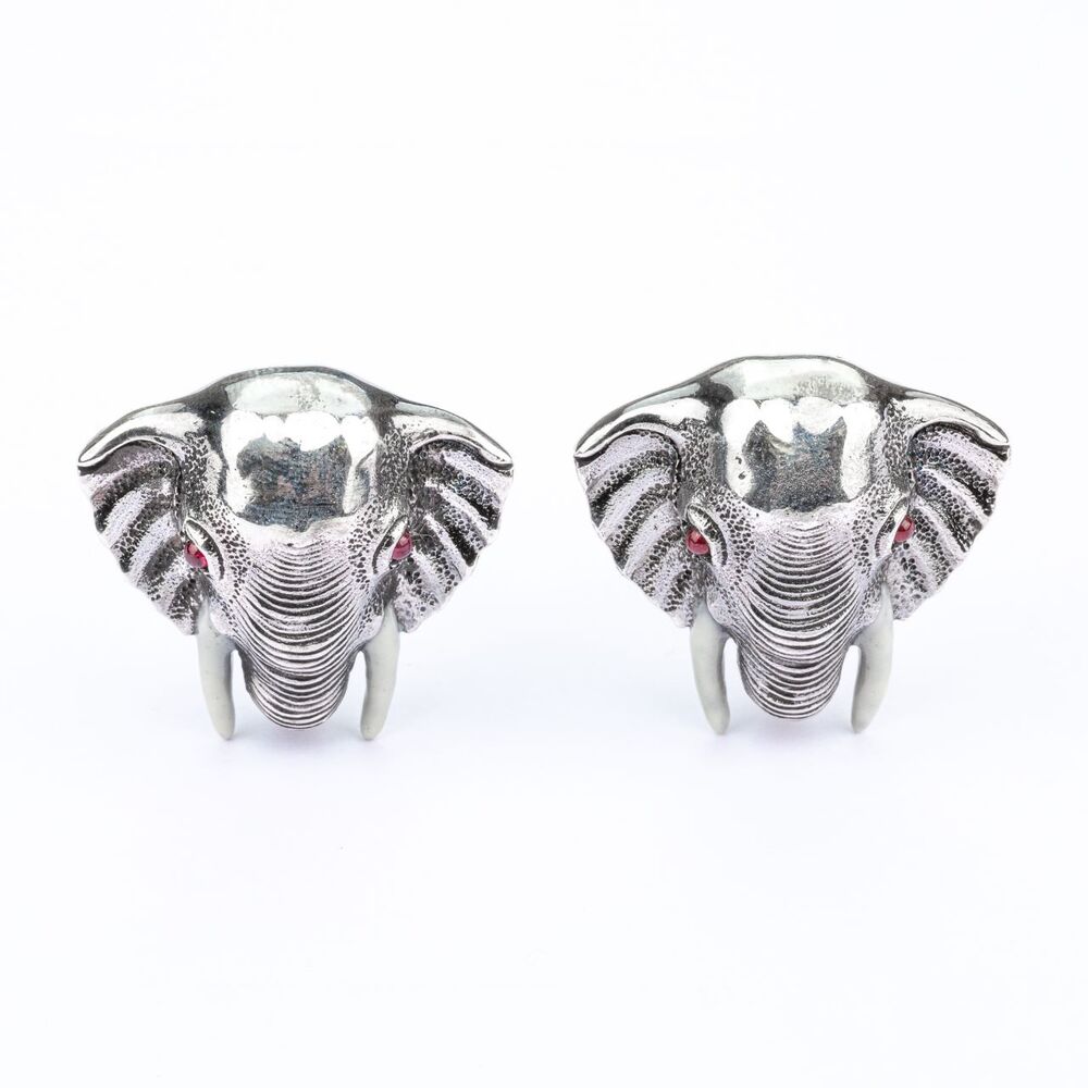 Elevate your look with elephant cufflinks - Tichu Official Silvver